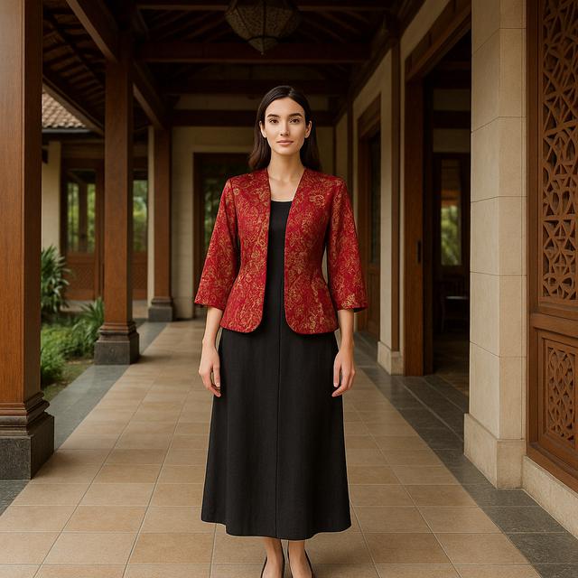 7 Pilihan Model Batik Warna Merah yang Elegan untuk Wanita