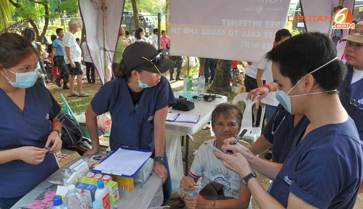 Bandara Militer Cebu Jadi Posko Pengungsi - Foto Liputan6.com