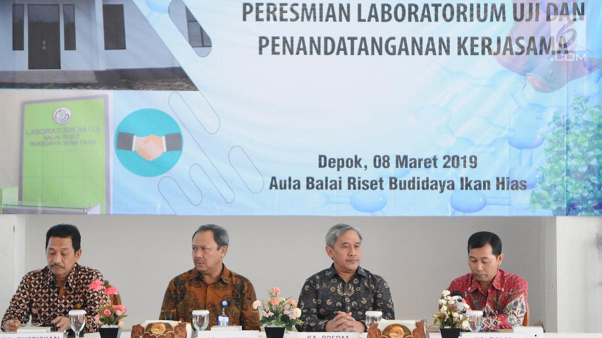 FOTO: Peresmian Laboratorium Uji Balai Riset Budidaya Ikan Hias - Foto ...