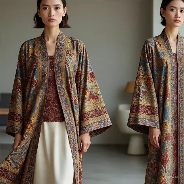 8 Model Outer Batik Panjang Terbaru 2025: Tampil Menawan & Modern - Hot ...