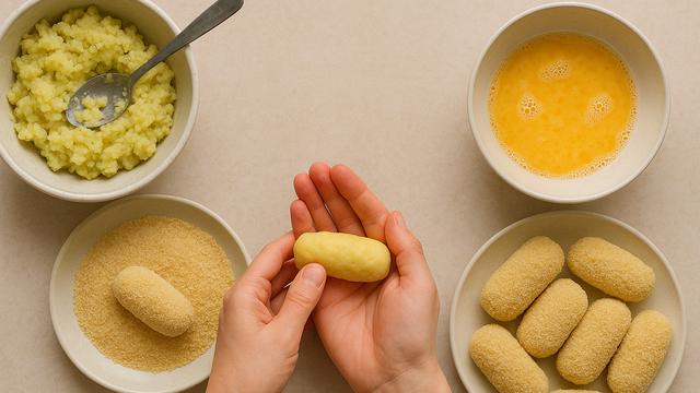 Resep Kroket Kentang Isi Ayam Wortel yang Lembut di Dalam dan Renyah di ...