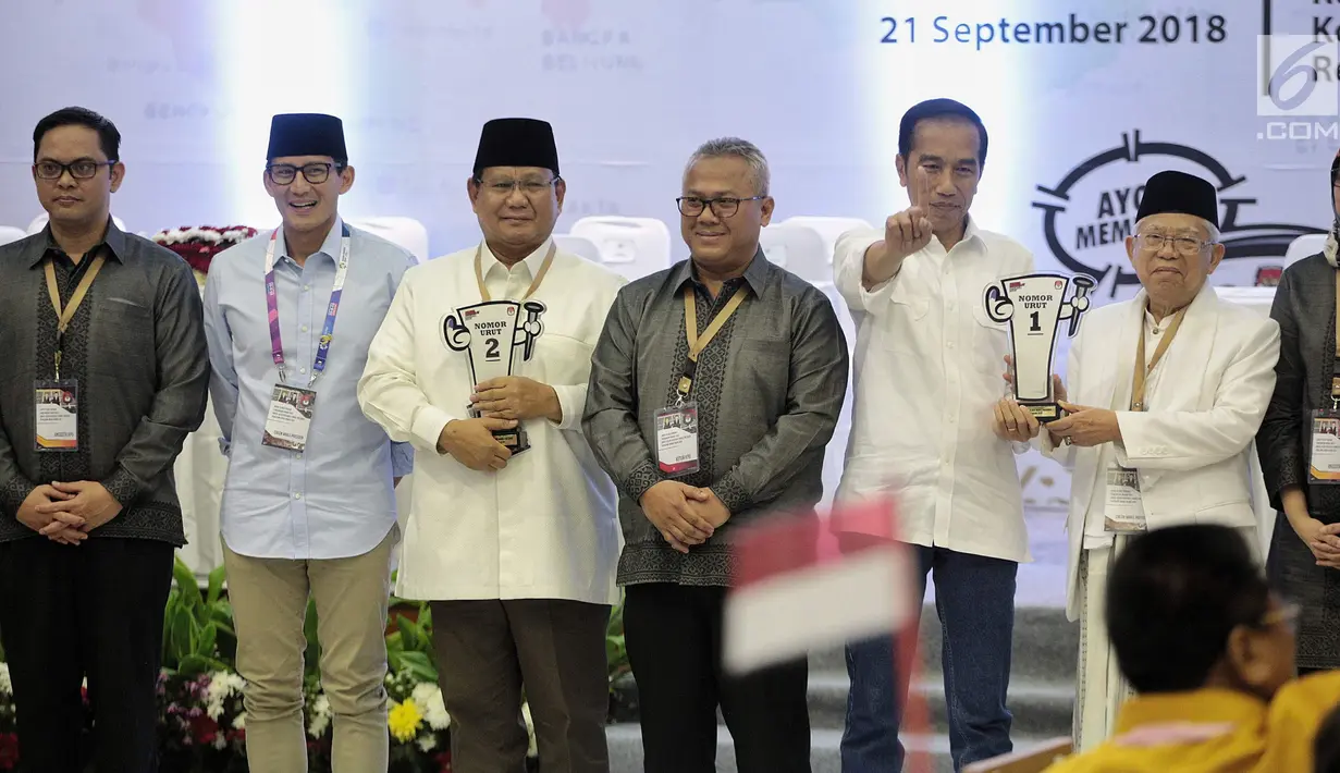 FOTO: Suasana Pengundian Nomor Urut Calon Presiden dan Wakil Presiden ...