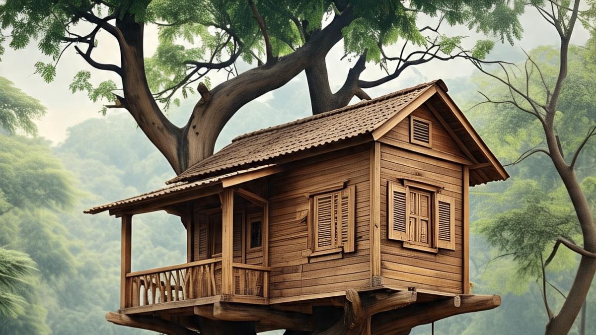 7 Inspirasi Model Rumah Kayu Sederhana di Pohon, Estetik dan Nyaman ...