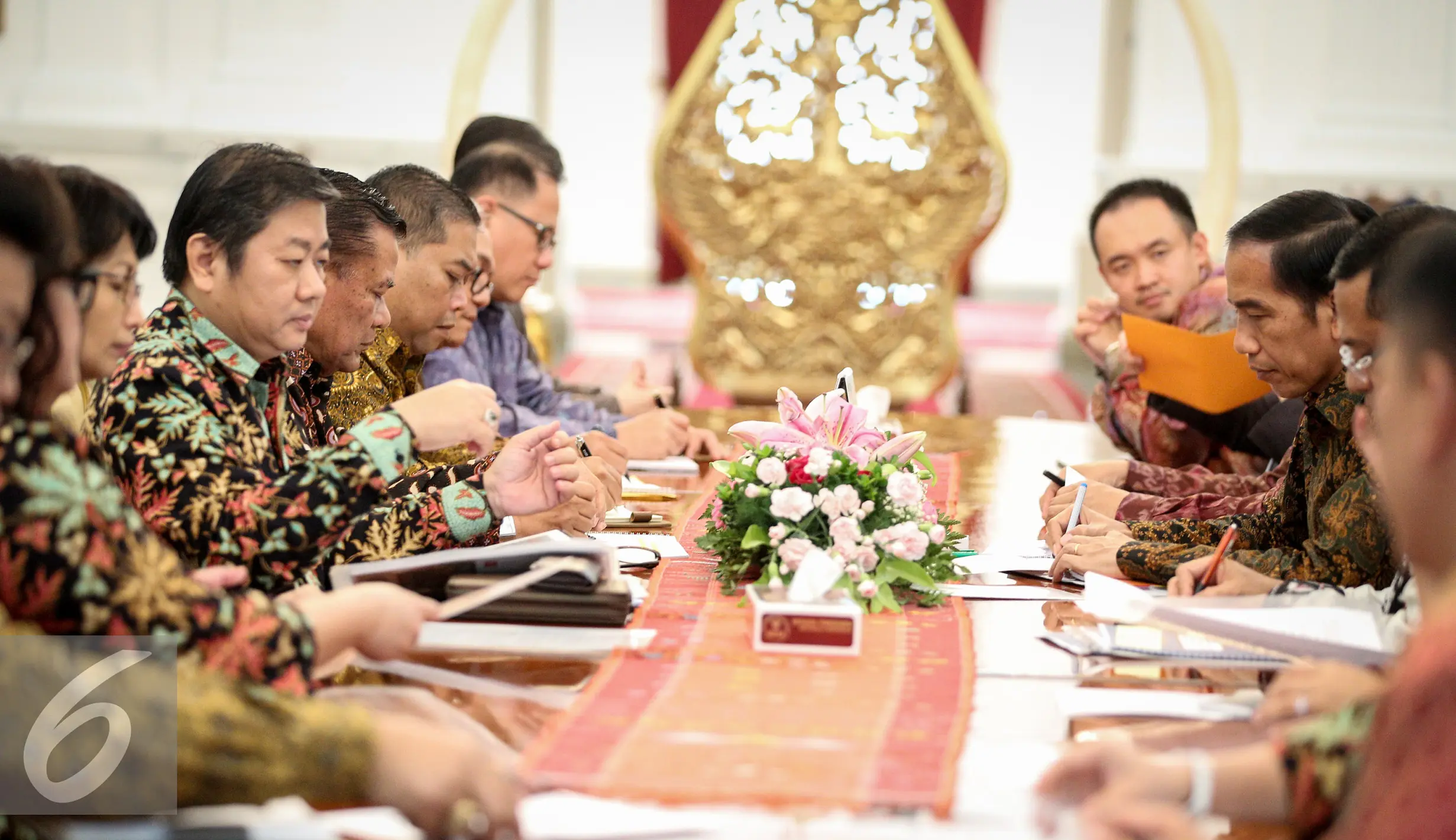 Presiden Jokowi Terima Pengurus GAPMMI dan GIMNI - Foto Liputan6.com