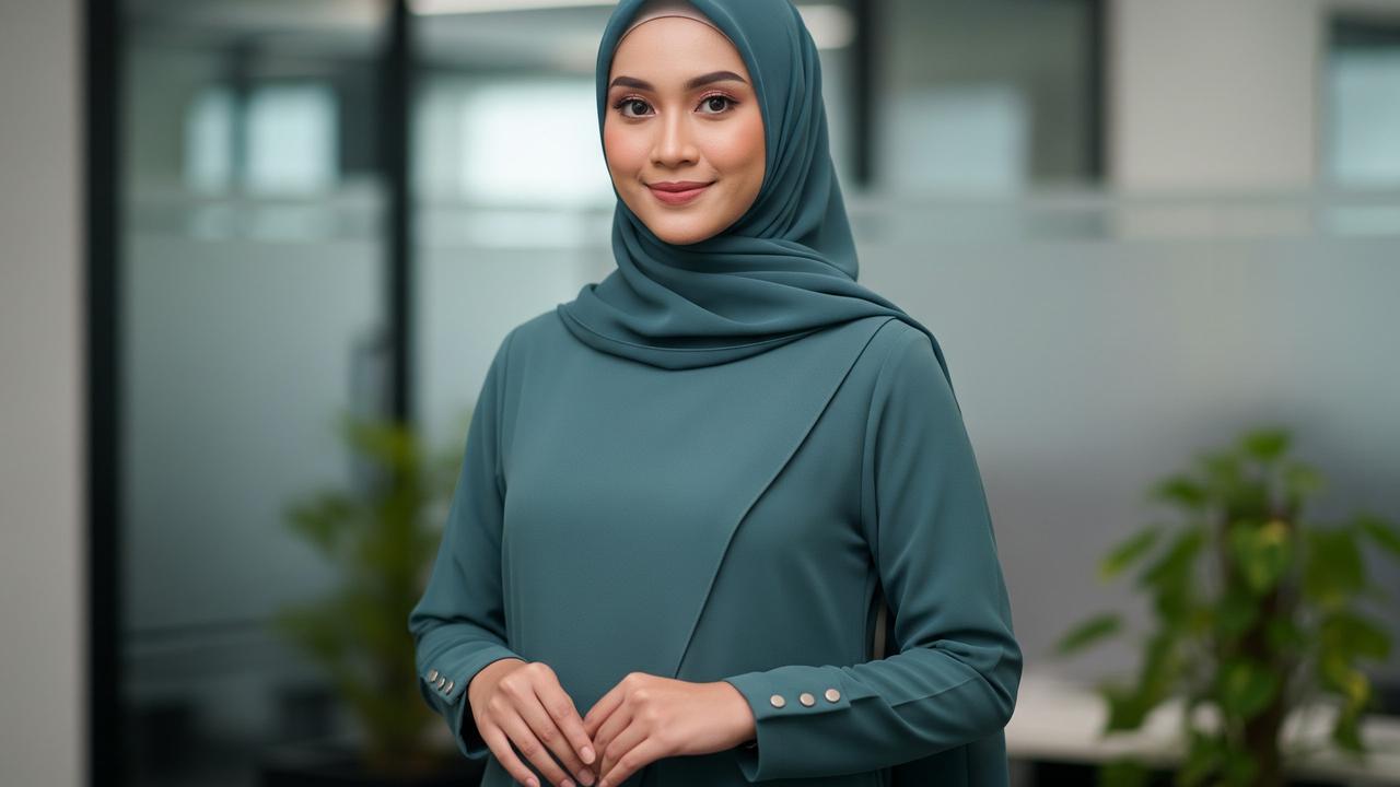 8 Pilihan Model Baju Gamis Kerja Wanita Modis, Elegan dan Tetap Formal