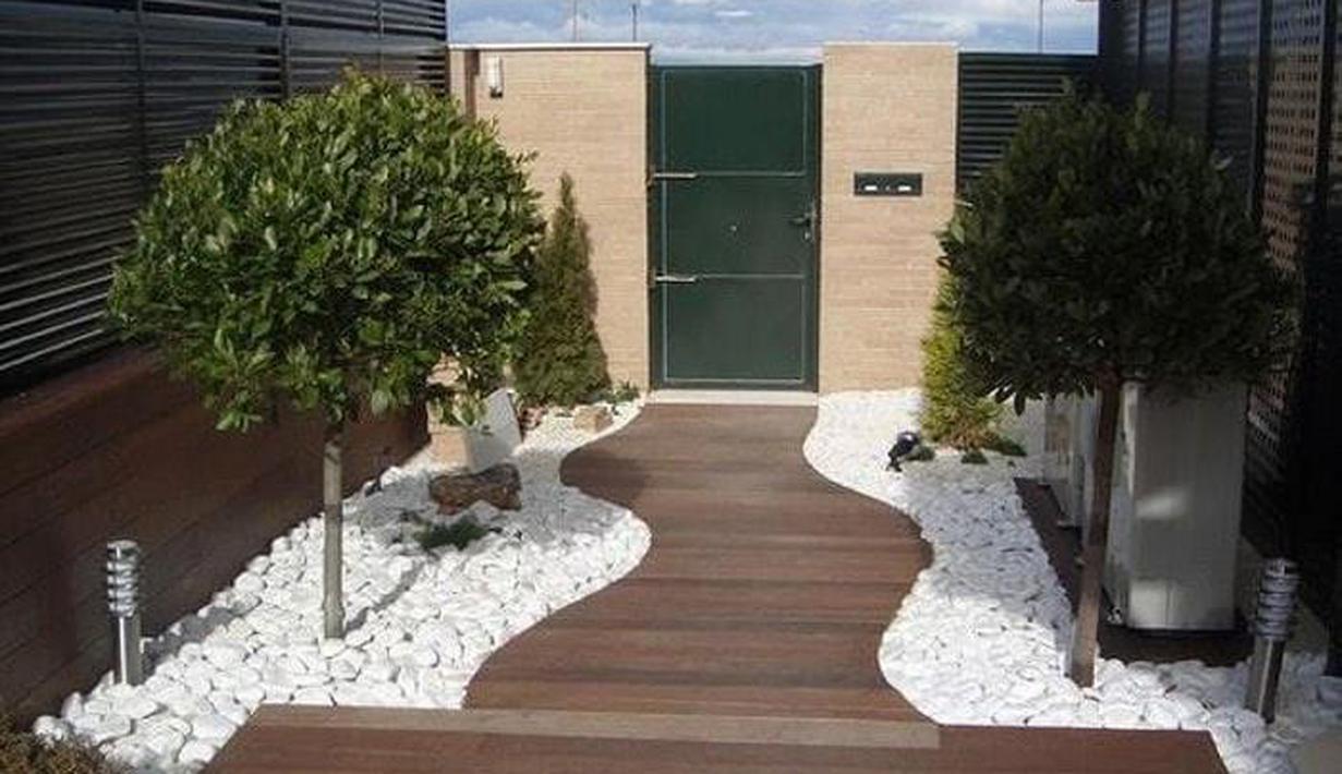 Inspirasi Taman Cantik Nan Bersih Dengan Hiasan Batu Alam - Photo ...