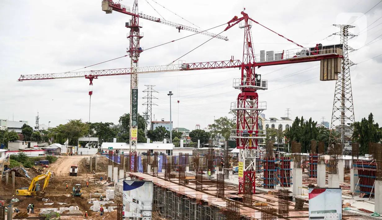 FOTO: Bakal Jadi Kawasan TOD, Begini Progres Pembangunan Pasar Senen ...