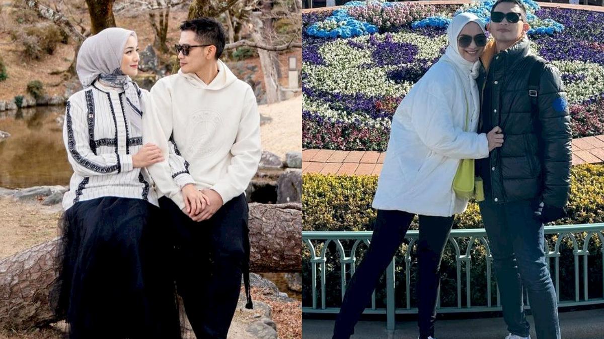 6 Gaya Bucin Citra Kirana dan Rezky Aditya Liburan di Jepang Pakai Outfit Serasi - Photo Fimela.com