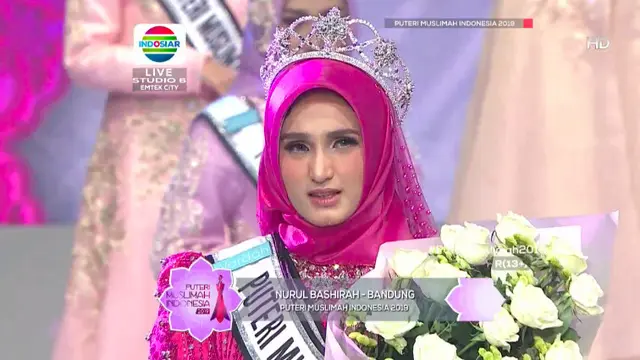 Nurul Bashirah Terpilih Menjadi Puteri Muslimah Indonesia 2019 - ShowBiz Liputan6.com