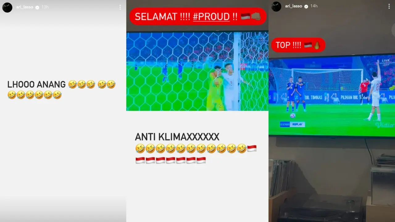 Reaksi Ari Lasso Lihat Anang Ashanty Bikin Heboh GBK Usai Laga Indonesia vs Filipina, Anti ...