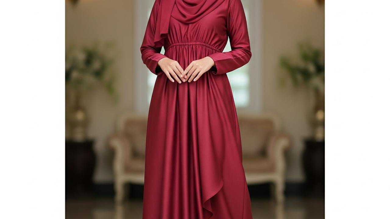 7 Inspirasi Gamis untuk Muslimah Pendek atau Berisi agar Terlihat Jenjang
