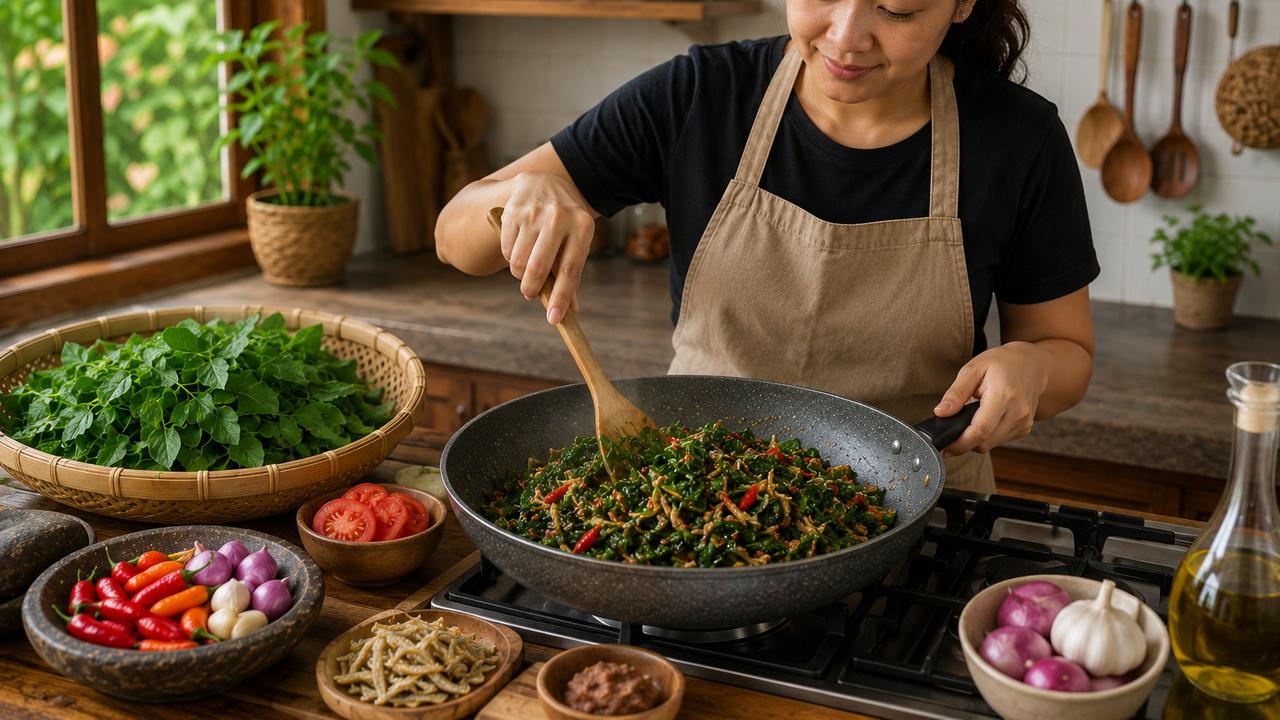 Resep Tumis Daun Singkong Sederhana, Lezat dan Mudah Dibuat di Rumah