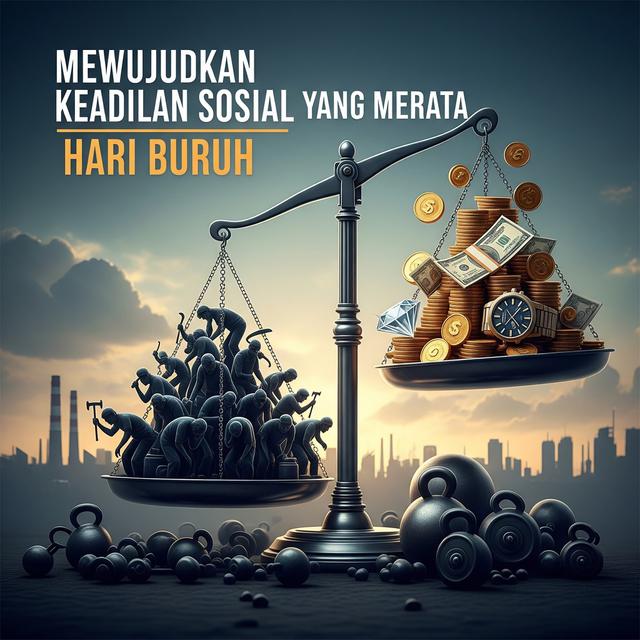 10 Contoh Poster Hari Buruh, Suara Aspirasi Pekerja yang Menggugah