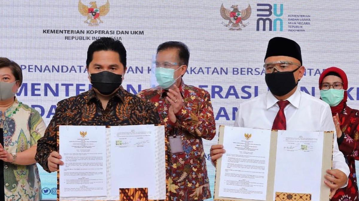 Erick Thohir dan Teten Masduki Kolaborasi Selamatkan UMKM - Bisnis ...