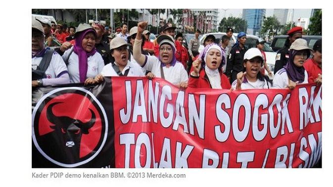 Cek Fakta: Tidak Benar dalam Foto Ini PDIP Demo Jokowi - Cek Fakta ...