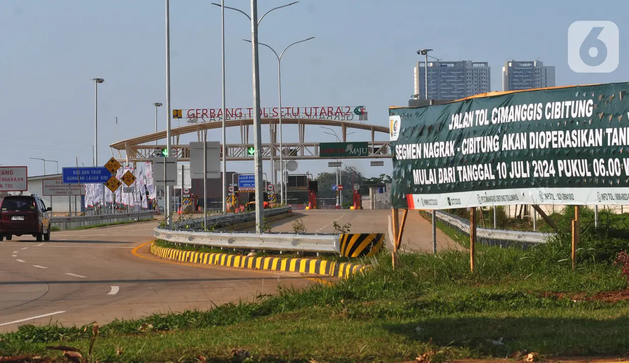 Tol Cimangis-Cibitung Seksi 2B Masih Gratis Hingga Akhir Juli 2024 - Foto Liputan6.com
