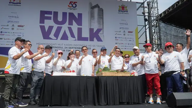 Fun Walk HUT ke-55 Kadin Indonesia Diikuti 5.000 Peserta - Bisnis ...