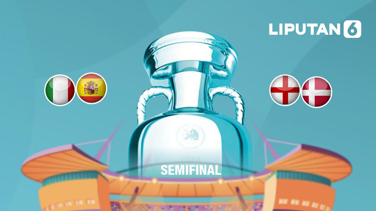 Infografis Jadwal SemiFinal Euro 2020 / Euro 2021