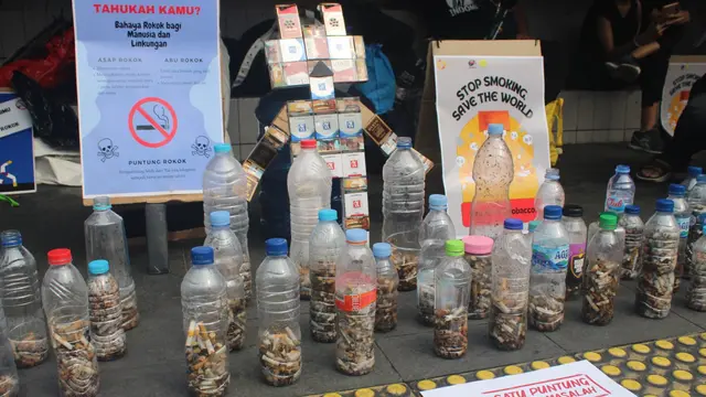 Jelang Hari Tanpa Tembakau Sedunia, 100 Relawan Pungut 4 Kg Sampah ...
