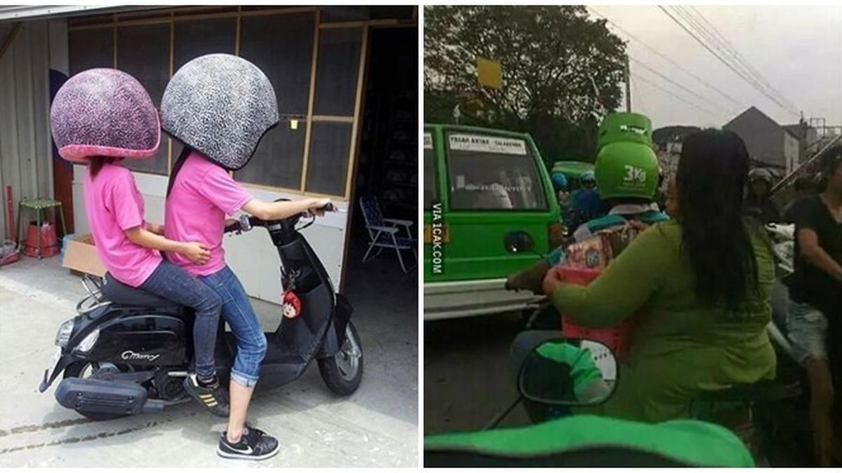 7 Potret Nyeleneh Netizen Saat Pakai Helm Ini Bikin Geleng Kepala ...