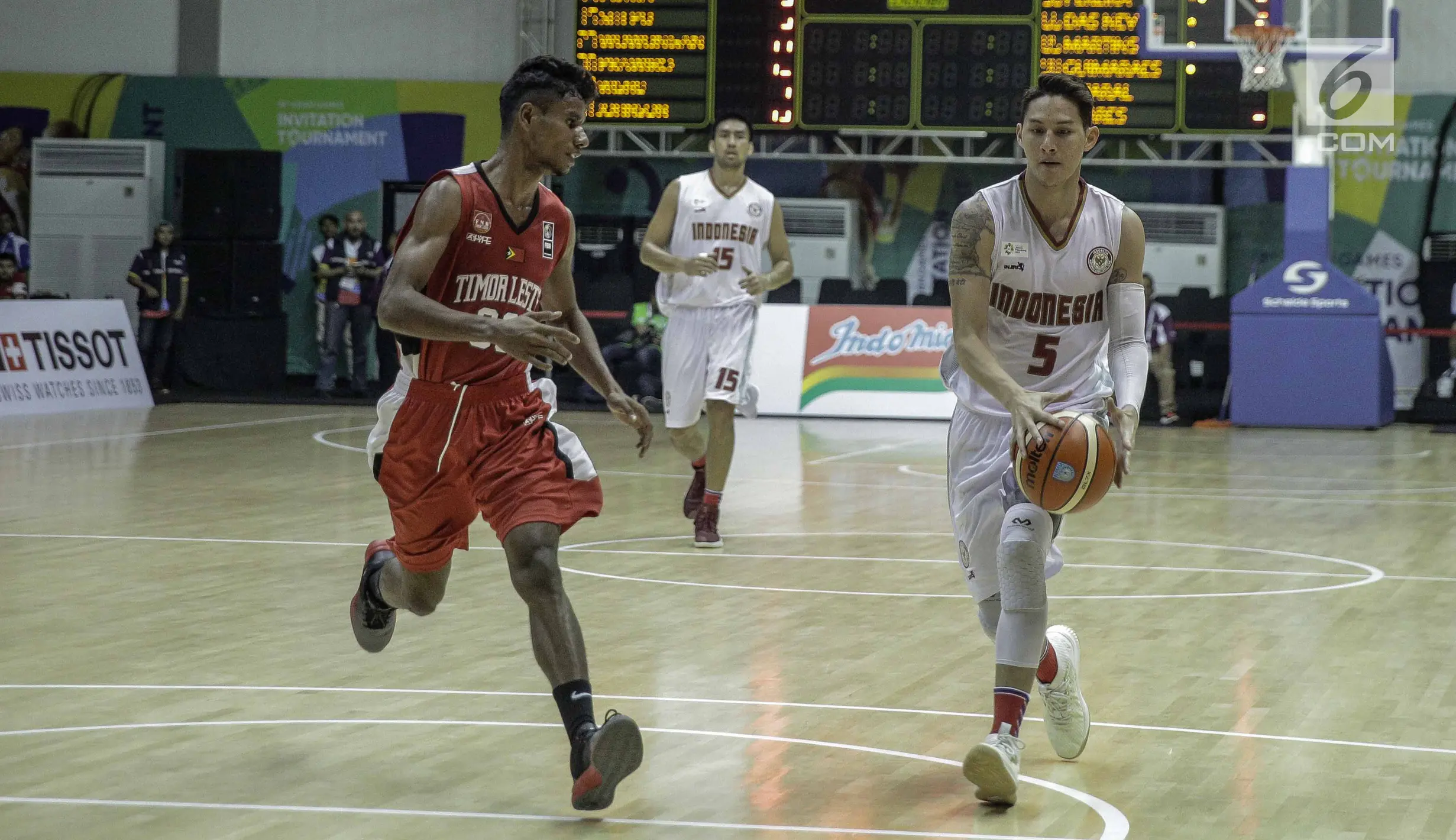 FOTO: Tim Basket Putra Indonesia Bantai Timor Leste dengan Skor 135-30 ...
