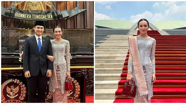 6 Gaya Beby Tsabina Dampingi Suami Pelantikan DPR RI, Bawa Tas Lady Dior Rp 95 Juta - Hot ...