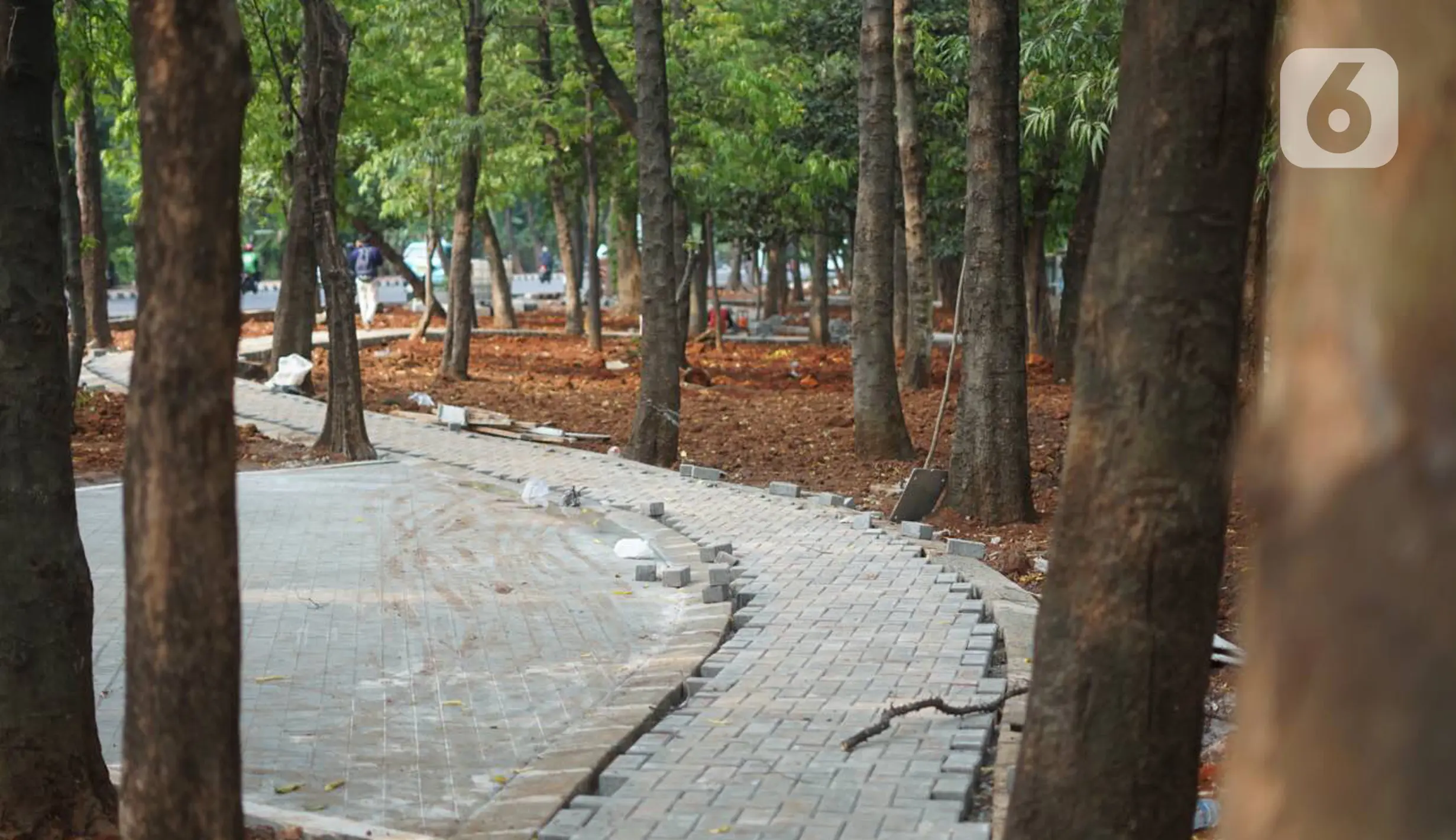 FOTO: Keren, Taman Citra PPSU Srengseng Sawah Dibuatkan Jogging Track ...