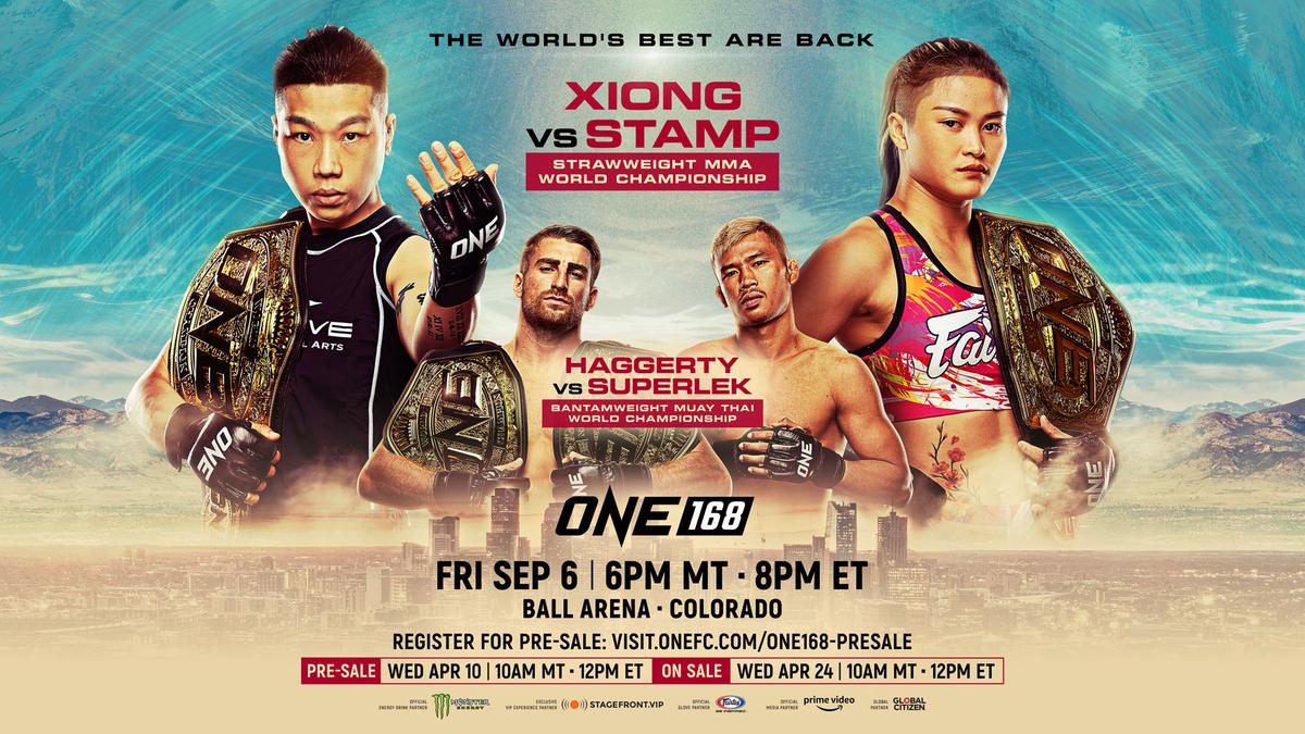 Stamp Bidik Sabuk MMA Xiong Jing Nan di ONE 168 Denver