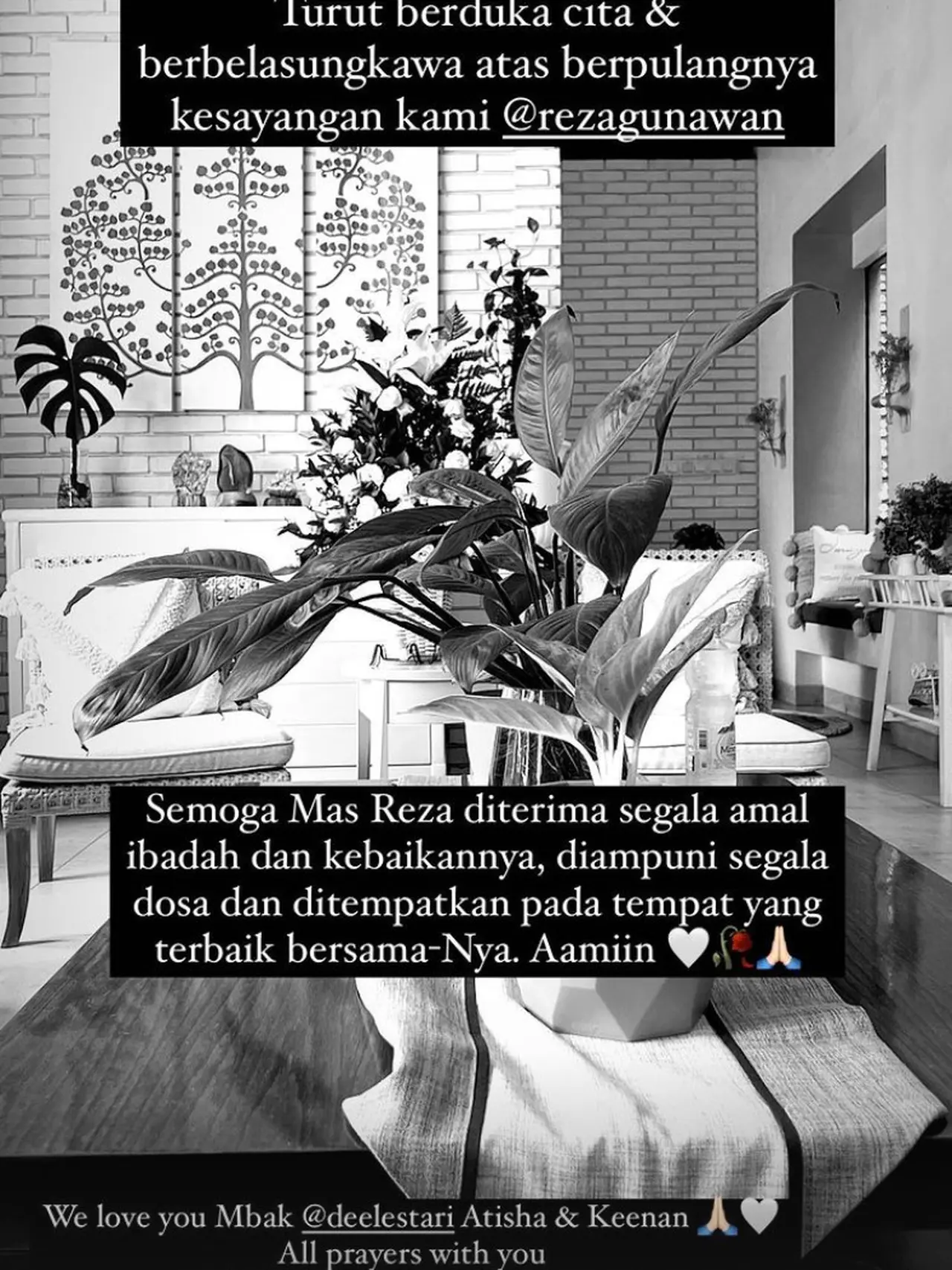 Reza Gunawan Suami Dewi Lestari Meninggal Dunia, 6 Artis Ini Lantun Doa dan Dukacita Mendalam ...