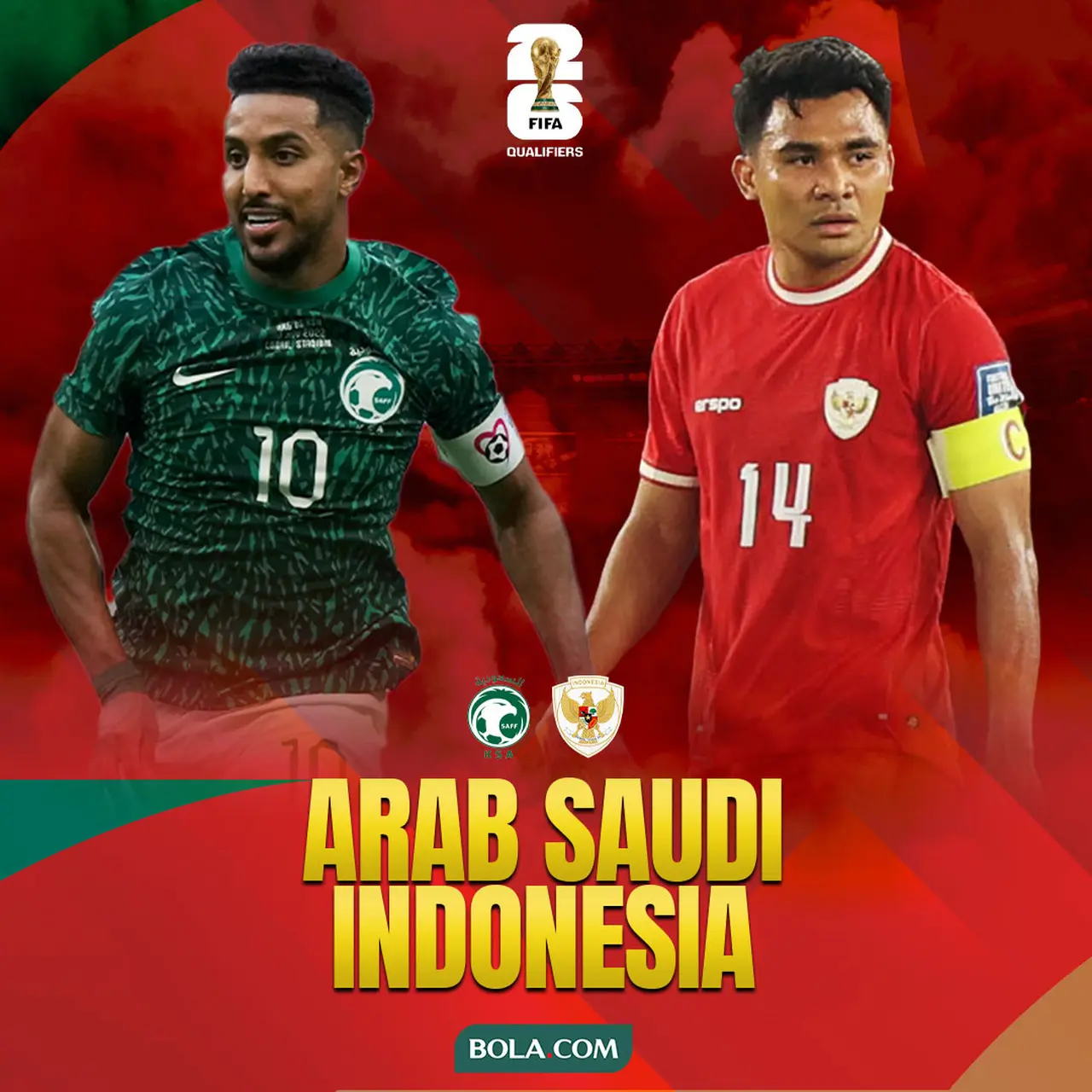 Kapten Arab Saudi Vs Timnas Indonesia di Kualifikasi Piala Dunia 2026 ...
