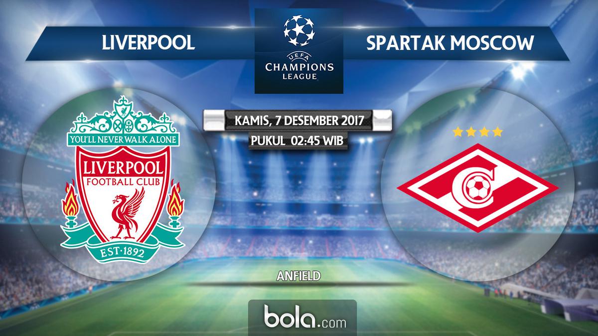 5 Fakta Menarik Jelang Duel Liverpool Vs Spartak Moskow - Bola Liputan6.com