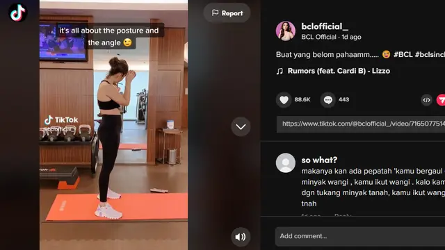 Digosipkan Hamil, BCL Tunjukkan Bentuk Asli Perutnya - ShowBiz Liputan6.com