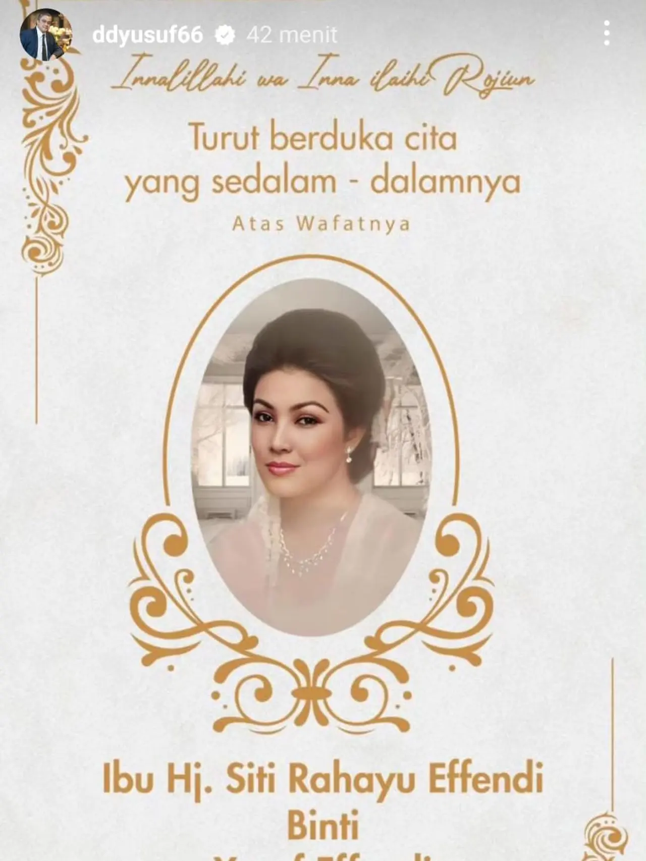 Profil Rahayu Effendi, Artis Senior dan Ibunda Dede Yusuf Meninggal ...