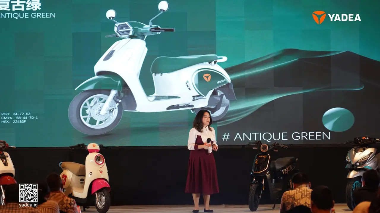 Makin Trendi, Empat Motor Listrik Yadea Punya Warna Baru - Otomotif ...