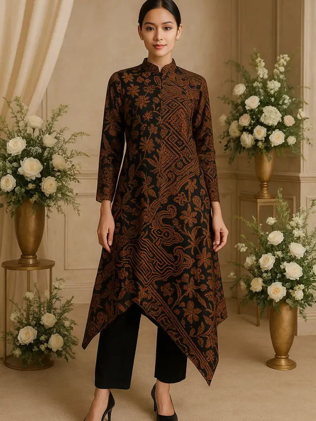 7 Model Tunik Batik untuk Pesta 2025, Gaya Kekinian untuk Wanita Modern ...