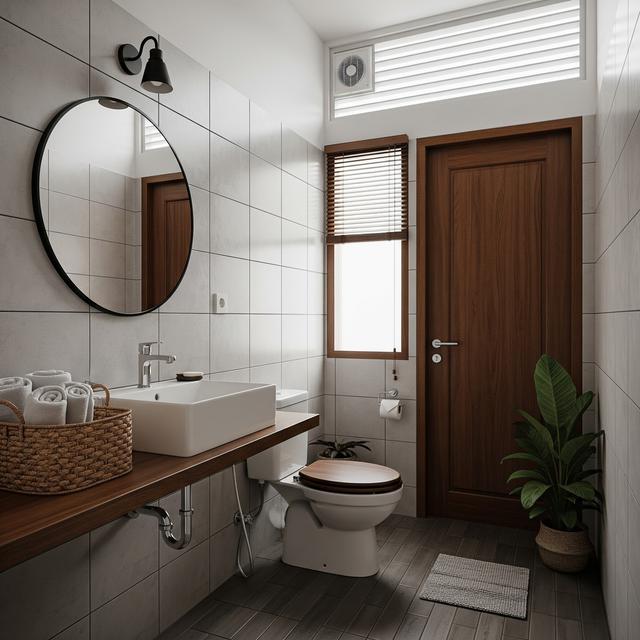 9 Model Kamar Mandi dengan Ventilasi Atas, Efektif agar Tidak Pengap