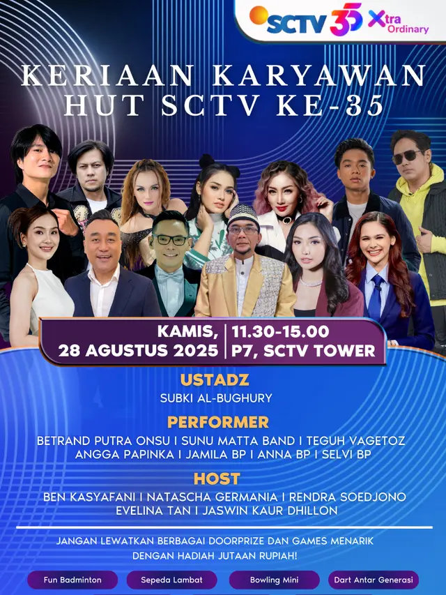 HUT Ke-35 SCTV Dirayakan Meriah di SCTV Tower, Ada Karnaval dan ...