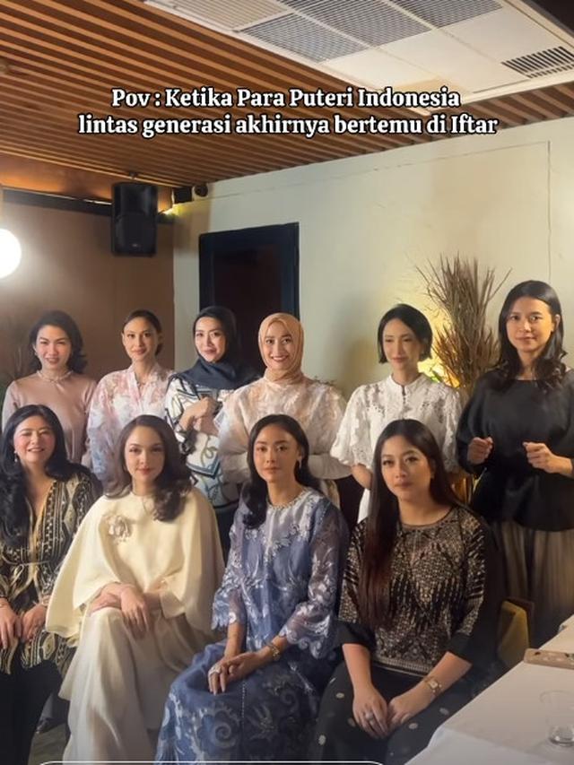 6 Potret Bukber Puteri Indonesia Lintas Generasi, Indira Soediro hingga ...