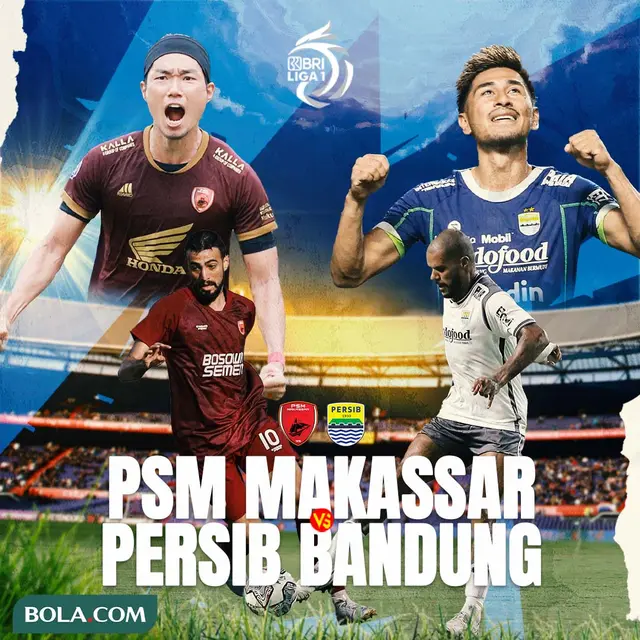 Perang Legiun Asing PSM Makassar Vs Persib Bandung di BRI Liga 1: Berstatus Sumber Gol Utama ...