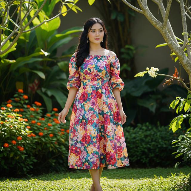 9 Model Gaun Pesta Off-Shoulder Midi, Busana Elegan untuk Berbagai Acara