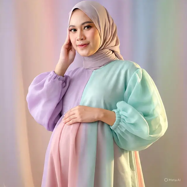 7 Outfit Ibu Hamil Hijab di 2025, Gaya Gamisan yang Modis dan Nyaman - Hot Liputan6.com