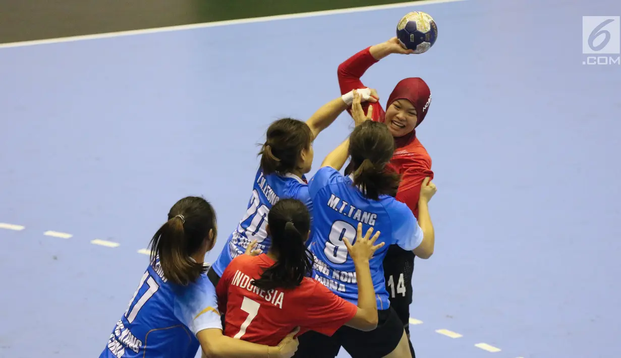 FOTO: Hadapi Hong Kong, Bola Tangan Putri Indonesia Gagal Kuasai Permainan - Foto Liputan6.com