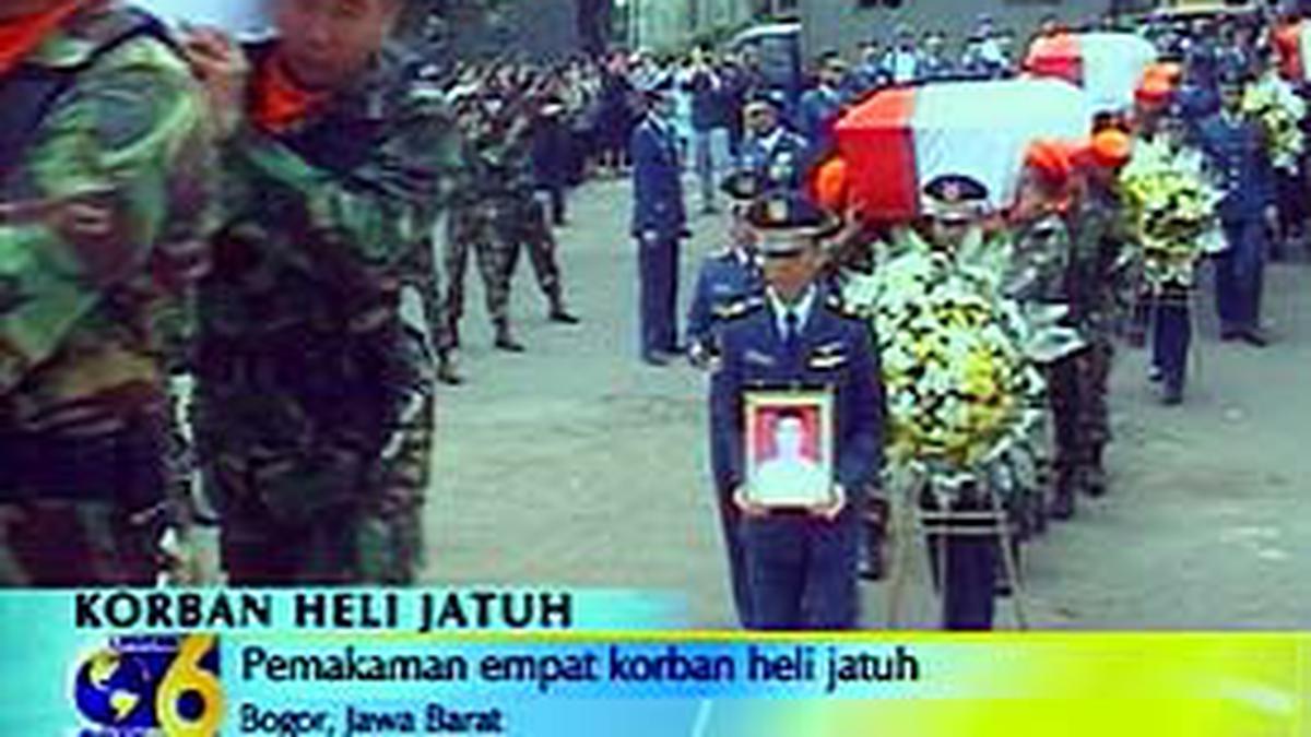 Korban Heli Jatuh Dimakamkan
