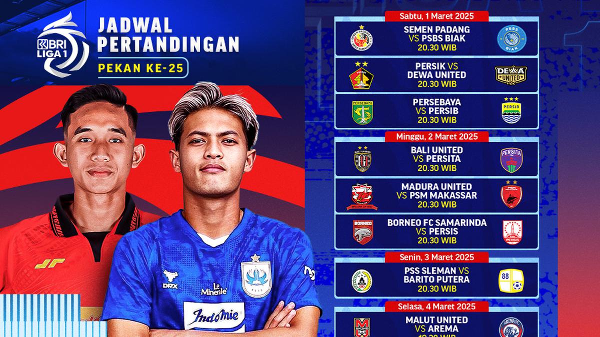 Jadwal Live Streaming BRI Liga 1 2024/25 di Vidio Pekan Ini - Indonesia ...
