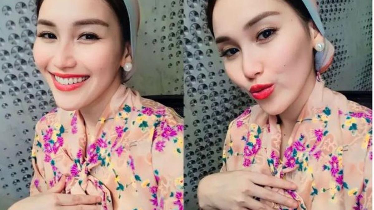 Inspirasi Gaya Modest Ayu Ting Ting dengan Hijab Turban dan Busana Longgar - Lifestyle Liputan6.com