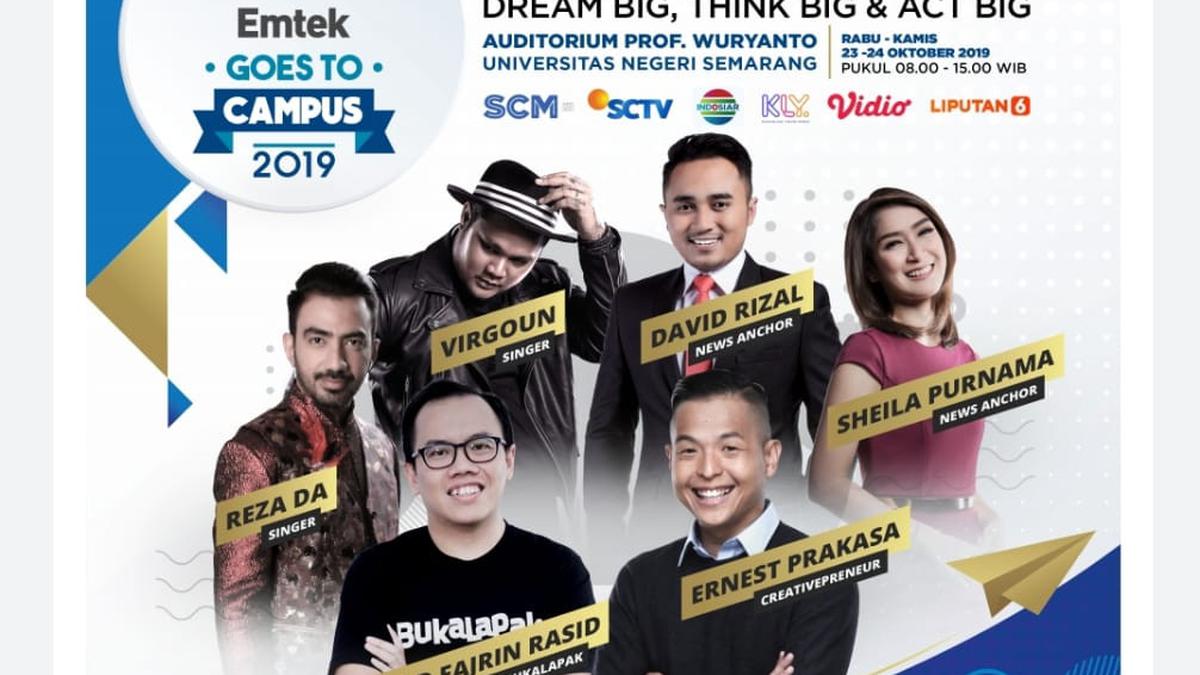 Saksikan Live Streaming Emtek Goes to Campus 2019 di Universitas Negeri ...