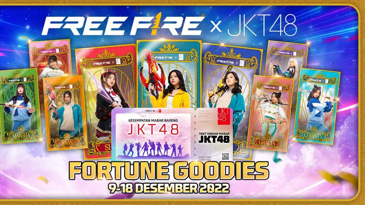 Free Fire dan JKT48 Gelar Event Fortune Goodies, Ada Hadiah Mabar Sama ...