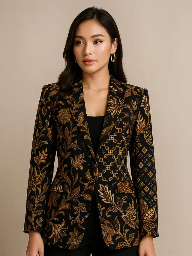 14 Model Outer Batik Kekinian 2025 Paling Hits, Cocok untuk ke Kantor ...