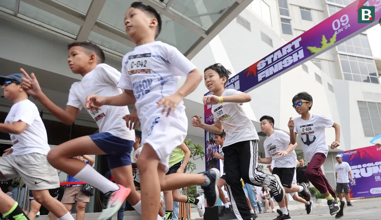 Foto: Olahraga Lari jadi Menyenangkan, Anak-anak Antusias di Acara Kids ...