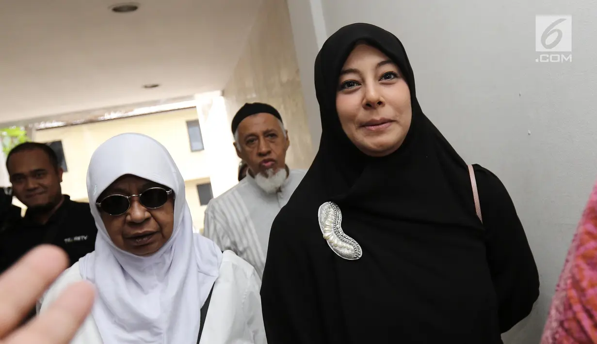 Istri Ustaz Alhabsyi Diperiksa Polisi - Foto Liputan6.com